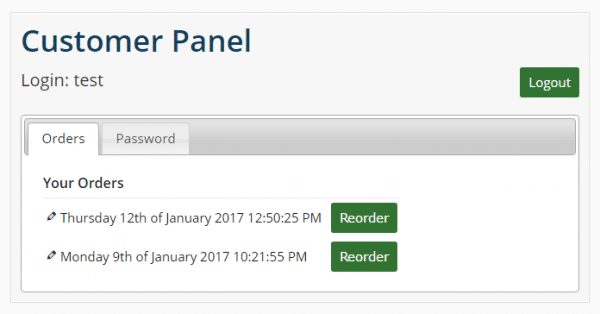 Customer Panel • eCommerce Product Catalog • impleCode