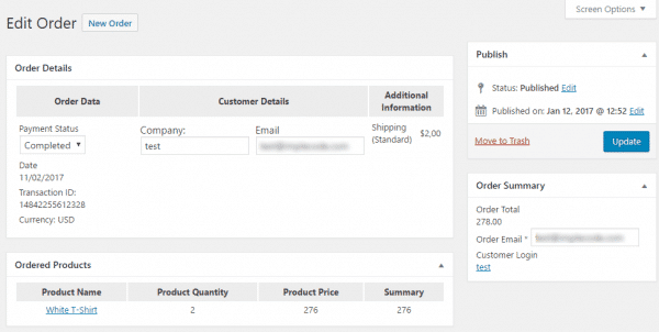 Admin Orders Screen • Ecommerce Product Catalog • Implecode 