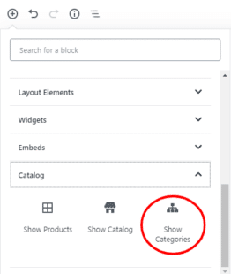 Show Categories block • eCommerce Product Catalog • impleCode
