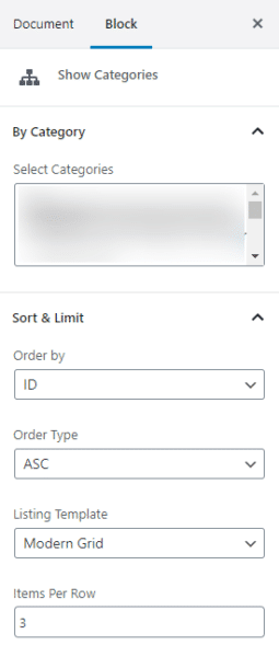 Show Categories block • eCommerce Product Catalog • impleCode