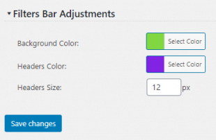 Customize Filters Bar • Product Page Customizer • impleCode