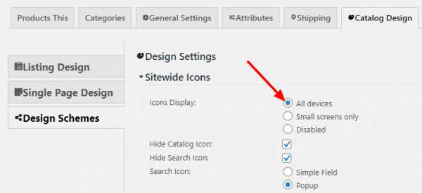 Catalog icons inside main menu • eCommerce Product Catalog • impleCode