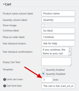 Limit the number of items in cart • Quote Cart PRO • impleCode
