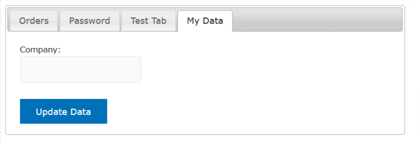 Customer data edit tab • impleCode
